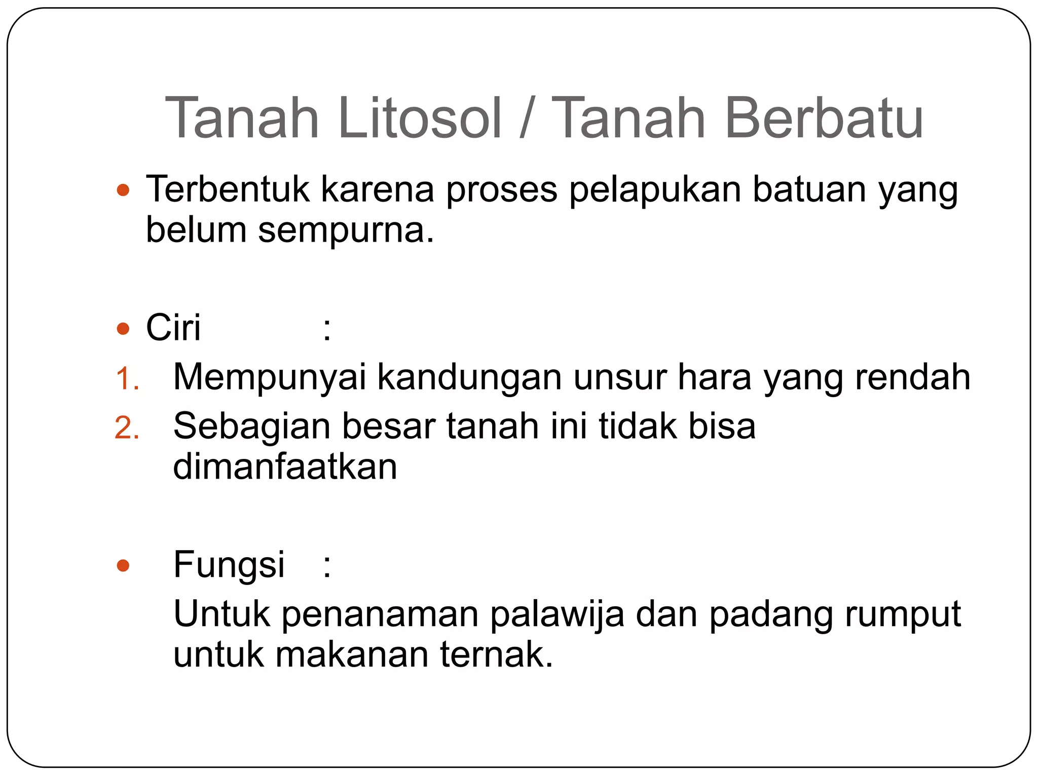 Persebaran Jenis Tanah | PPTX