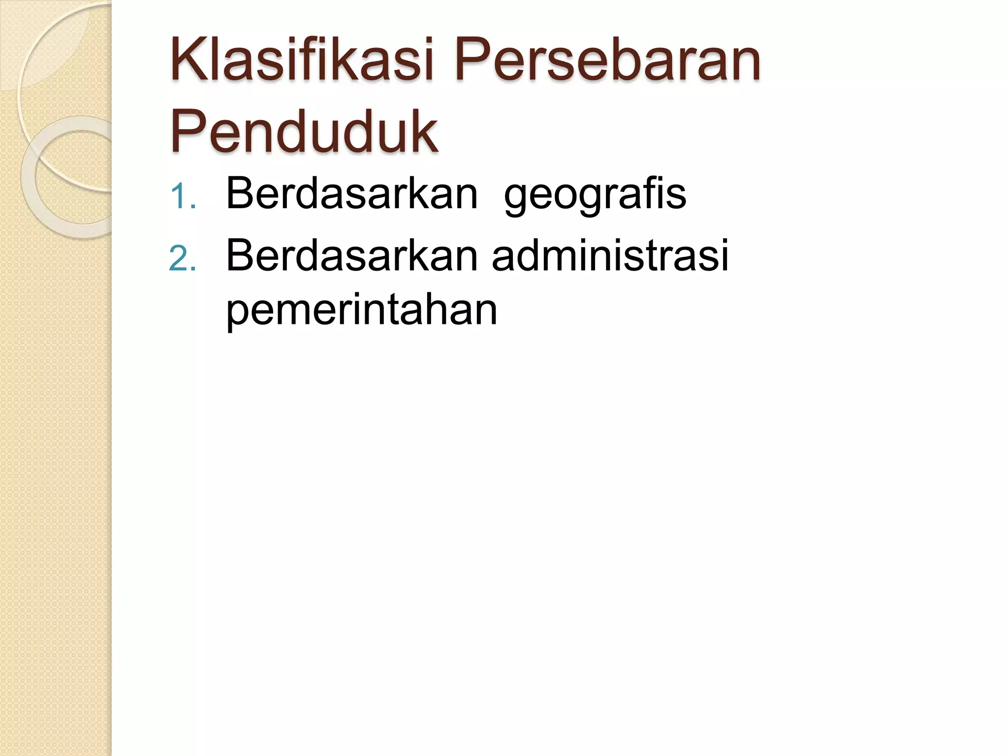 Persebaran penduduk indonesia | PPTX
