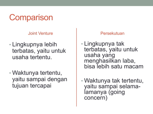 Persekutuan joint venture | PPTX