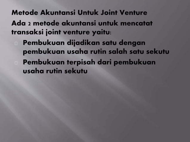 Persekutuan joint venture | PPTX