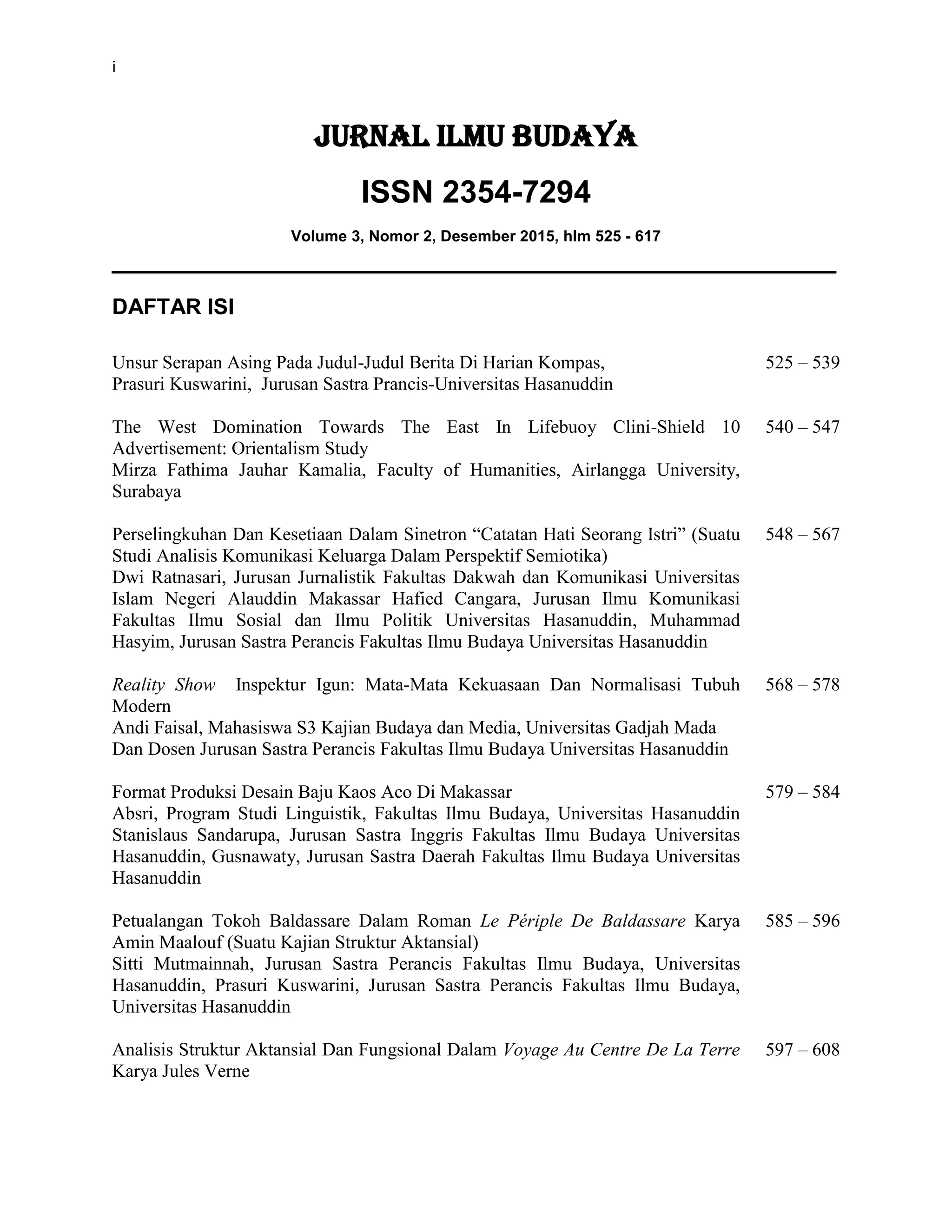 Jurnal Ilmu Budaya-perselingkuhan | PDF