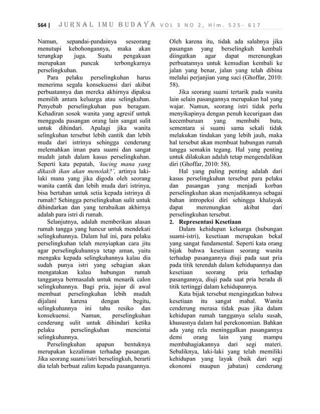 Jurnal Ilmu Budaya-perselingkuhan | PDF