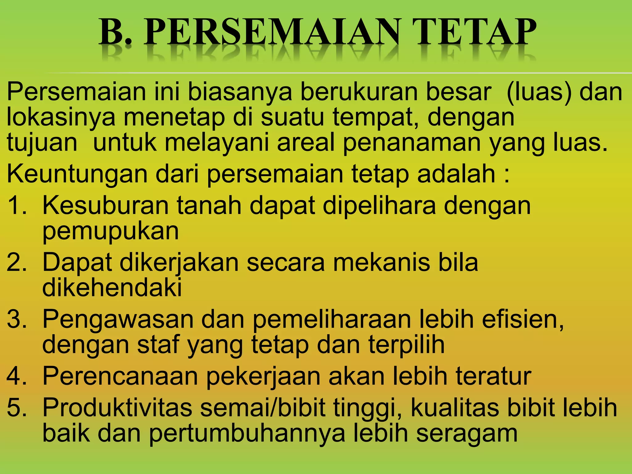 Persemaian tanaman | PPTX