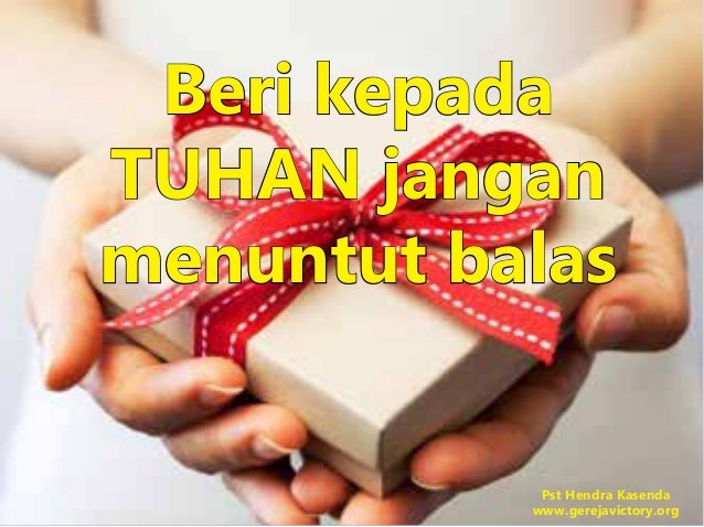 Persembahan Terbaik UNtuk TUHAN