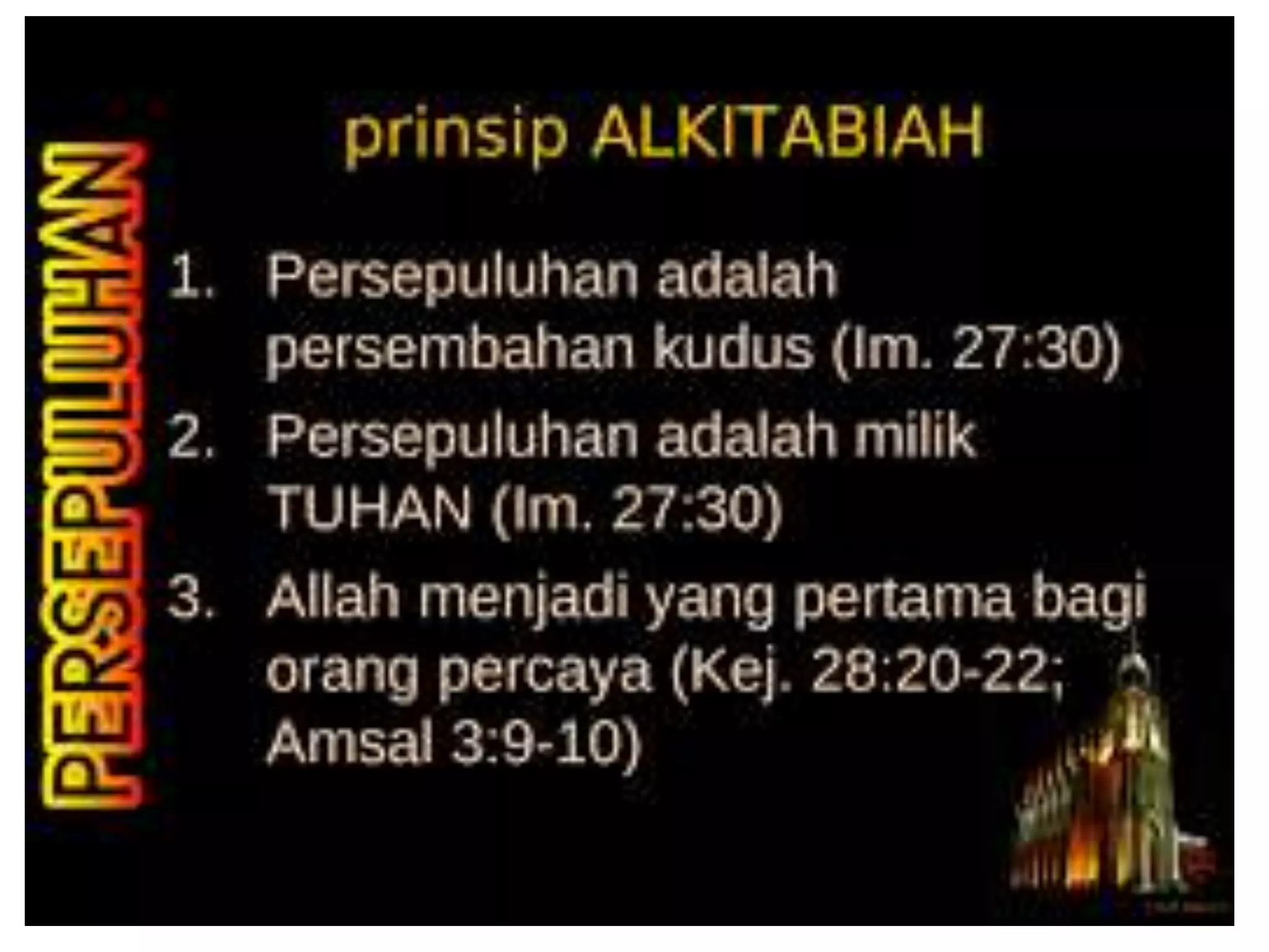 PERSEMBAHAN YANG BENAR | PPTX