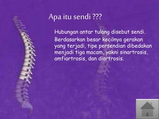 Persendian, biologi kelas xi | PPTX