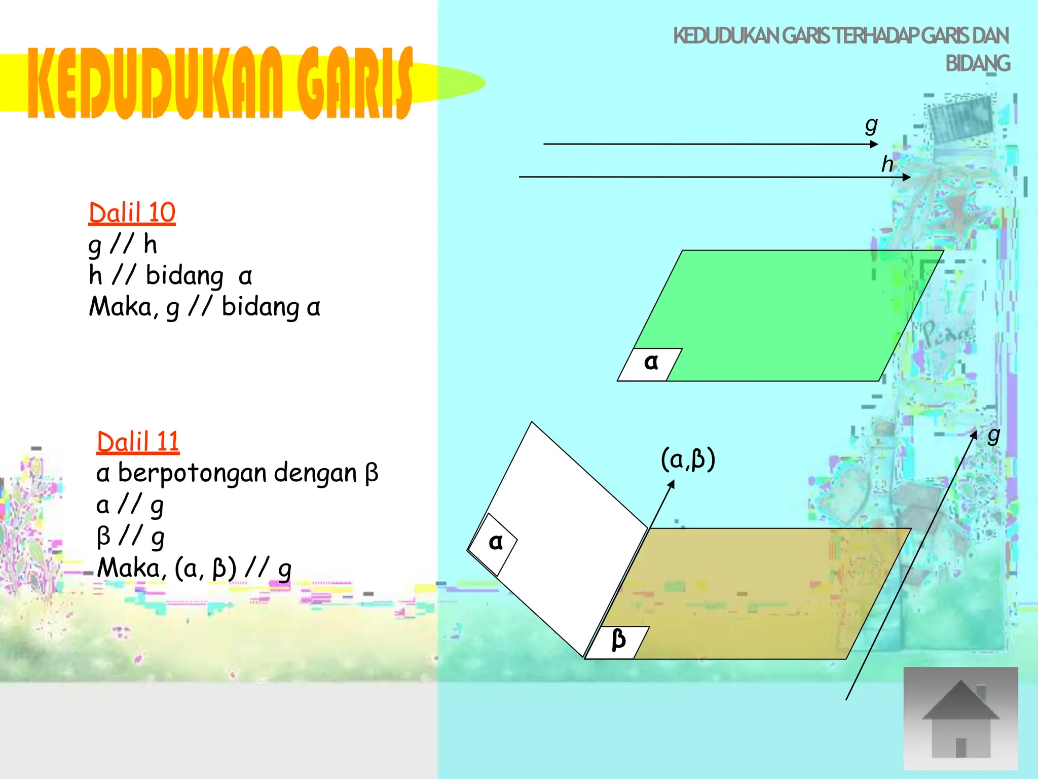 Menentukan kedudukan, jarak, dan besar sudut yang melibatkan titik, garis, dan bidang dalam ...