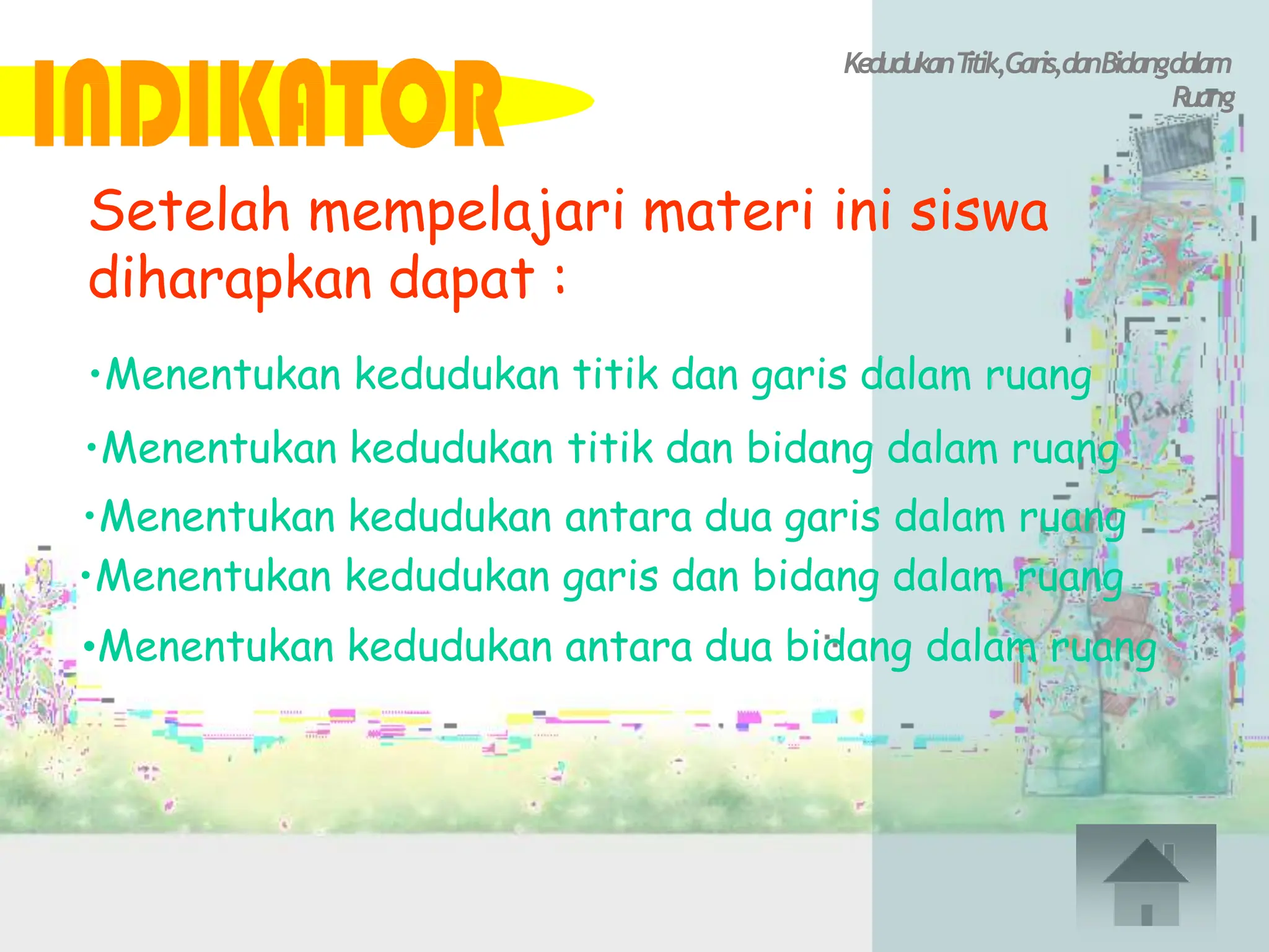 Menentukan kedudukan, jarak, dan besar sudut yang melibatkan titik ...