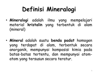 mineralogi presentasi | PPT