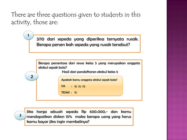 Analyzing Student' Answer in Solving Percentage Promblem | PPT