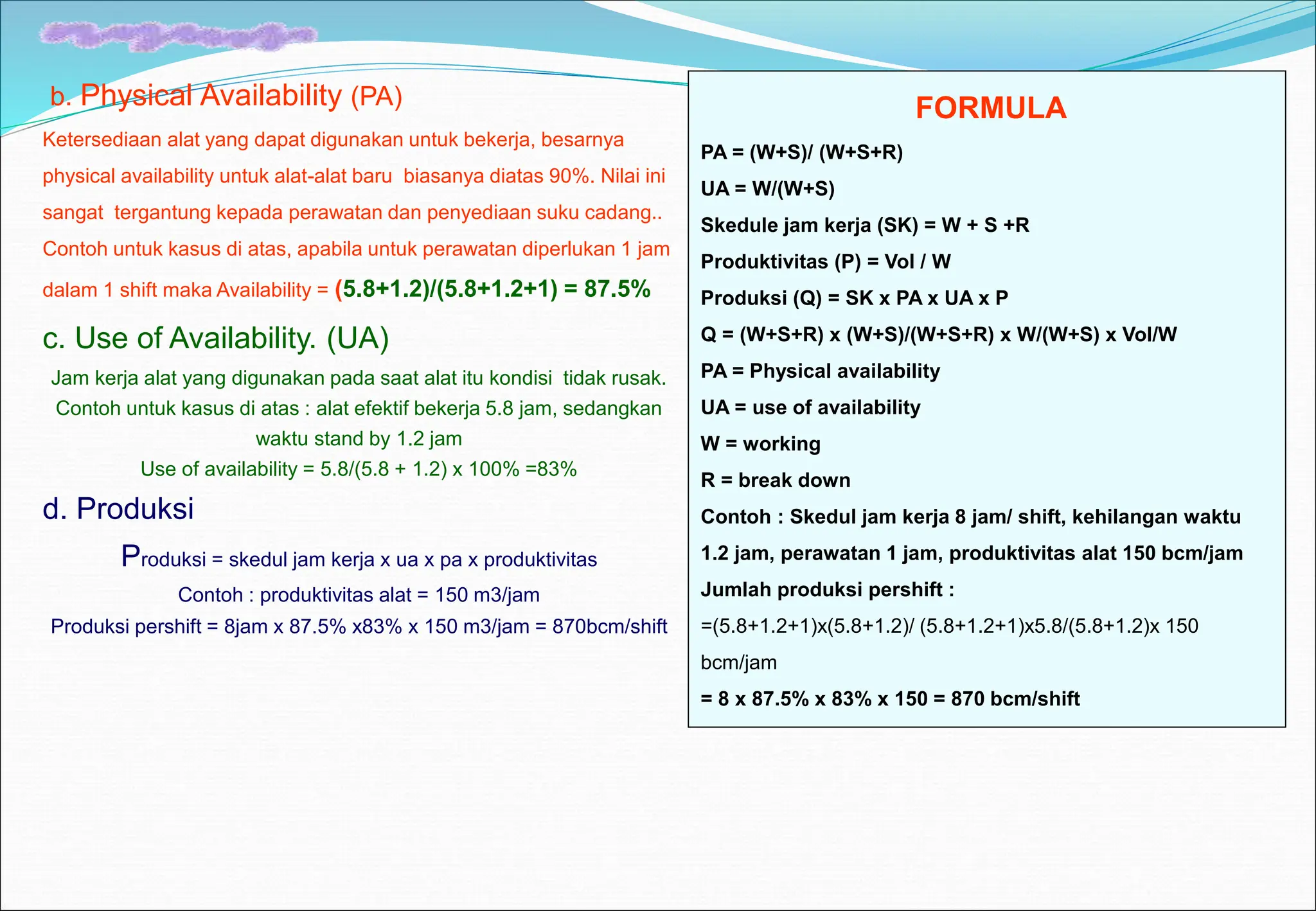 PERSENTASE_(alat dan kapasitas produksi alat).ppt