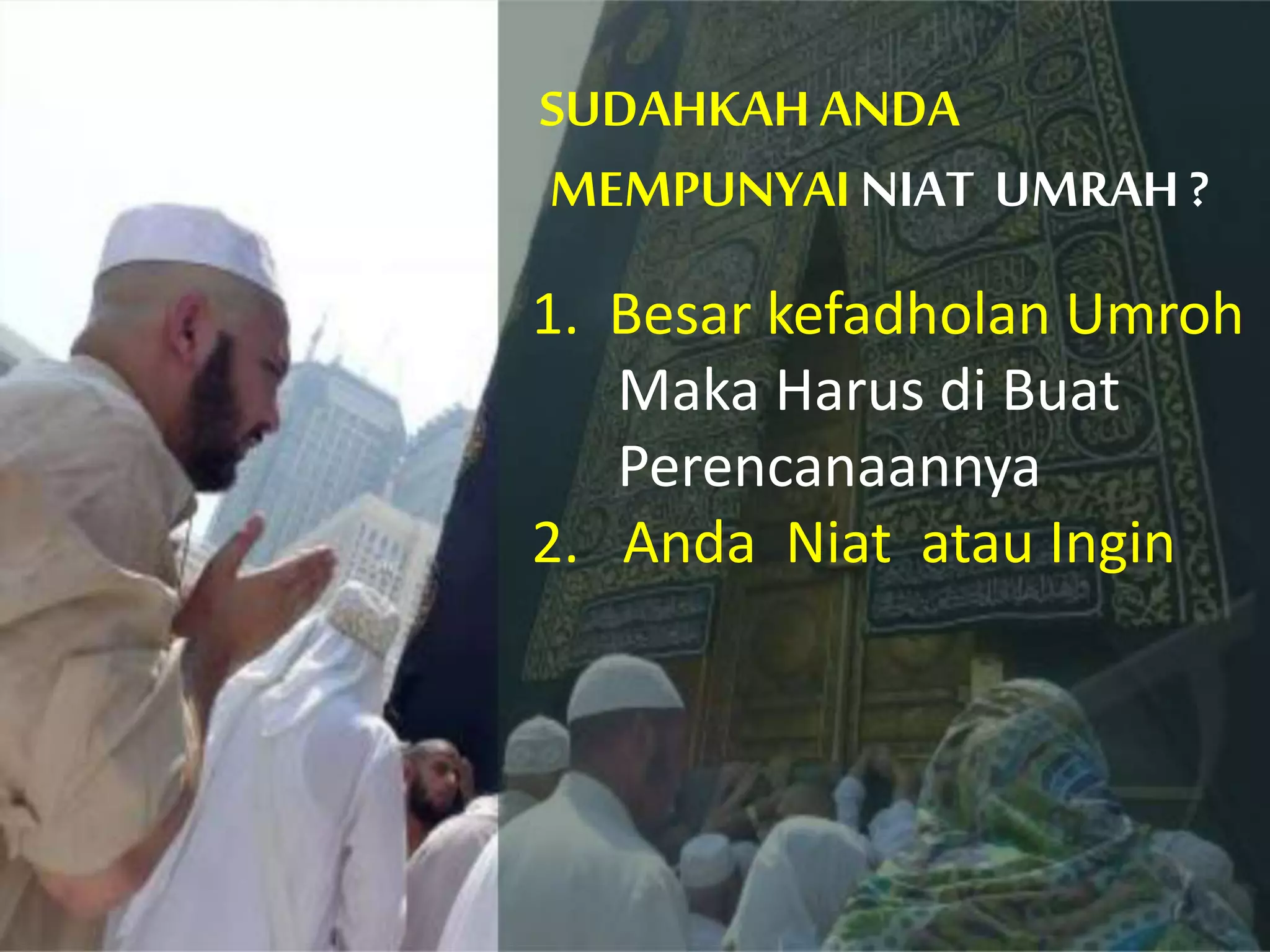 Persentase tabungan umroh | PPT