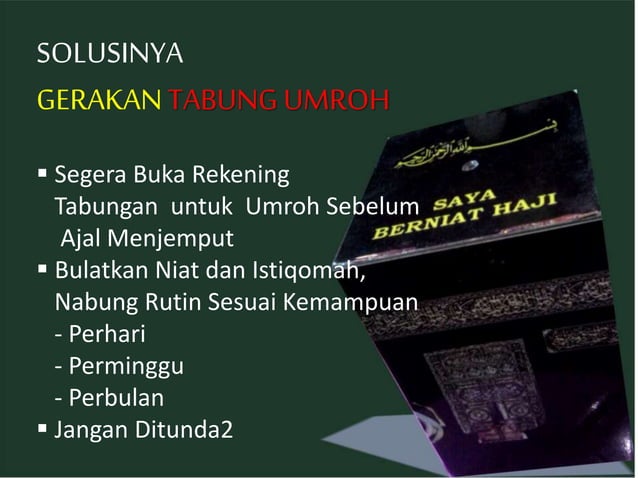 Persentase tabungan umroh | PPT