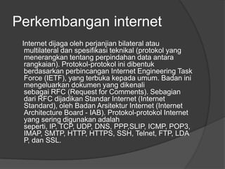 Internet, Ethernet, dan Pengoperasiannya | PPT
