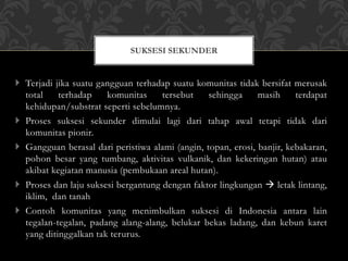 Suksesi Interaksi antar komponen | PPTX