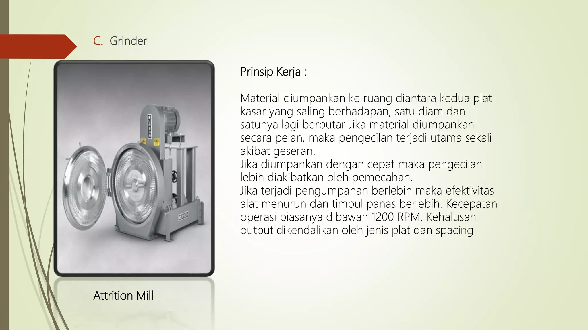 Persentasi Alat Industri Kimia (Size Reduction) | PPTX