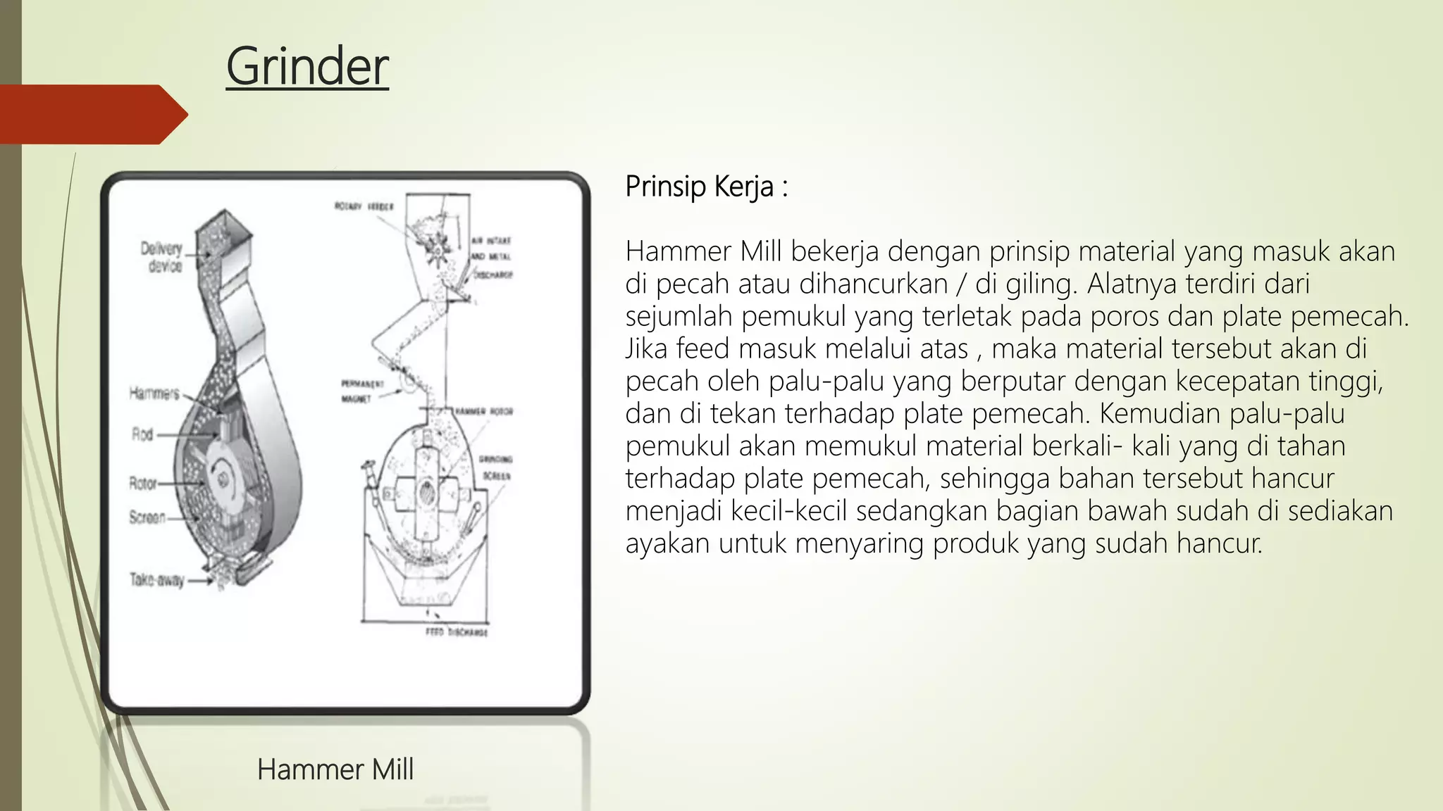 Persentasi Alat Industri Kimia (Size Reduction) | PPTX
