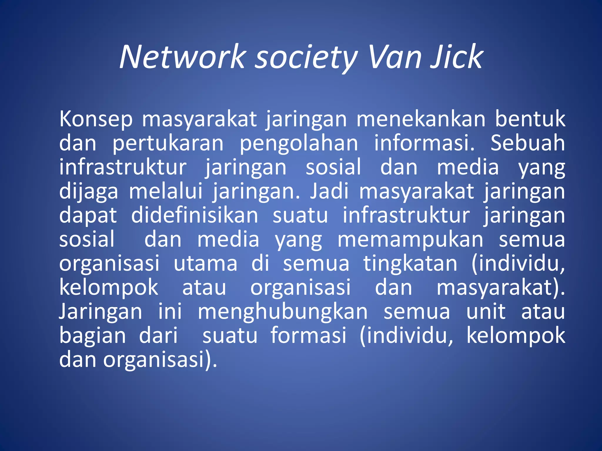 Masyarakat Jaringan | PPTX