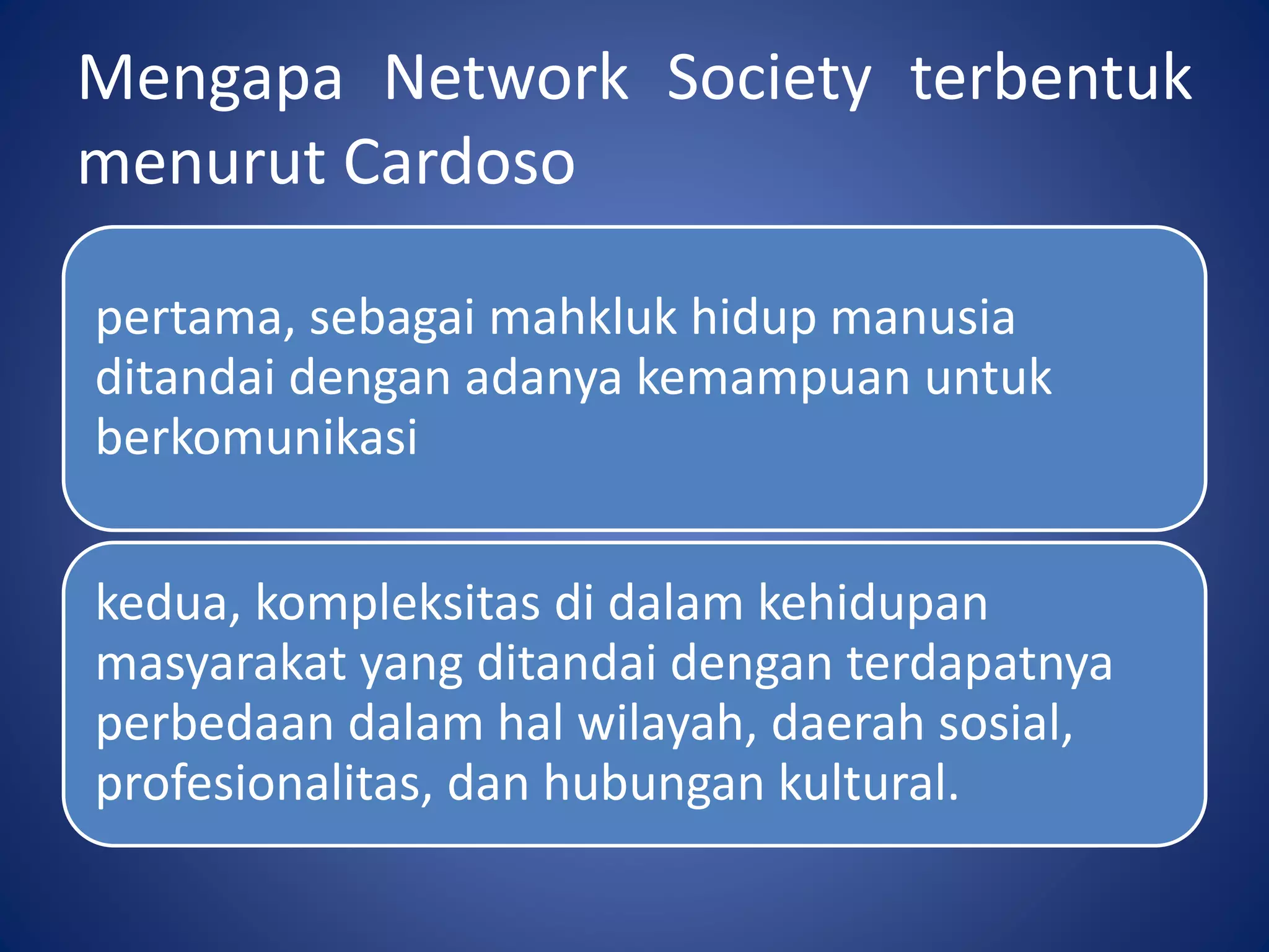 Masyarakat Jaringan | PPTX