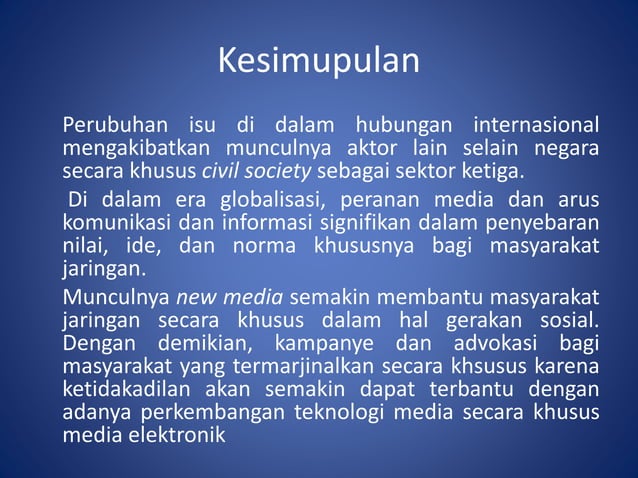 Masyarakat Jaringan | PPTX