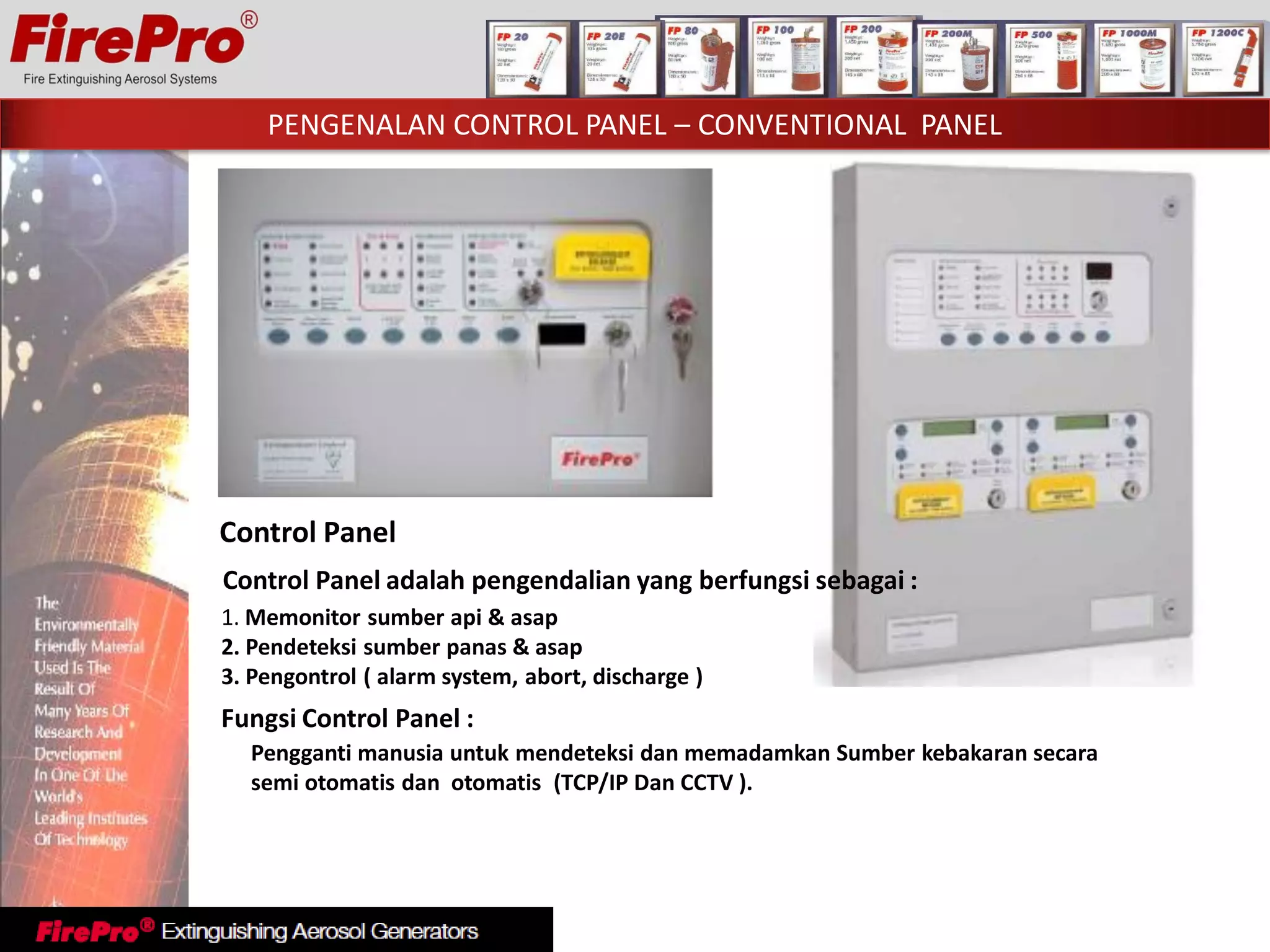 Presentasi FirePro - Aerosol Fire Extinguisher System | PDF
