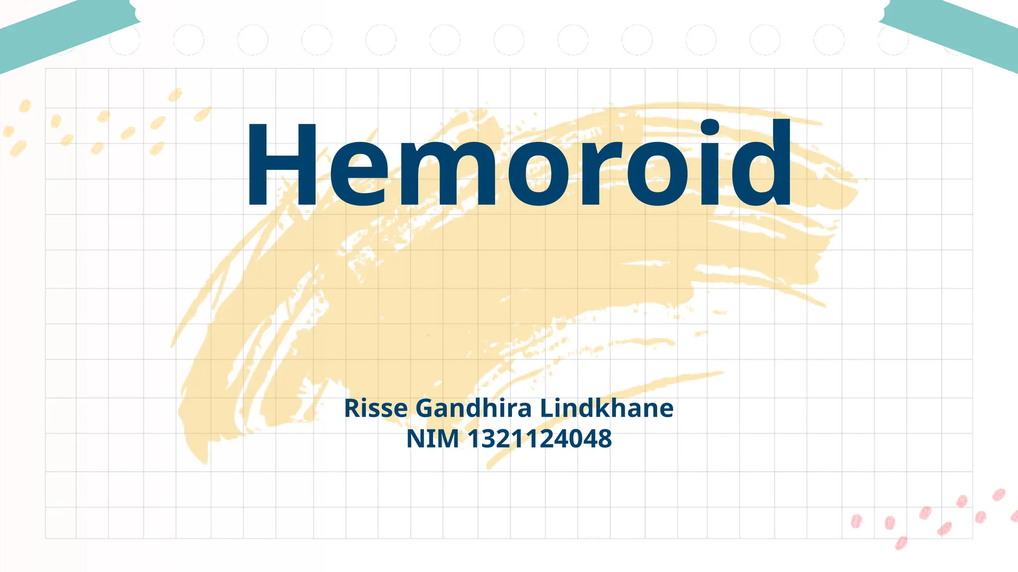 Patofisiologis penyakit hemoroid dan gejala | PPTX