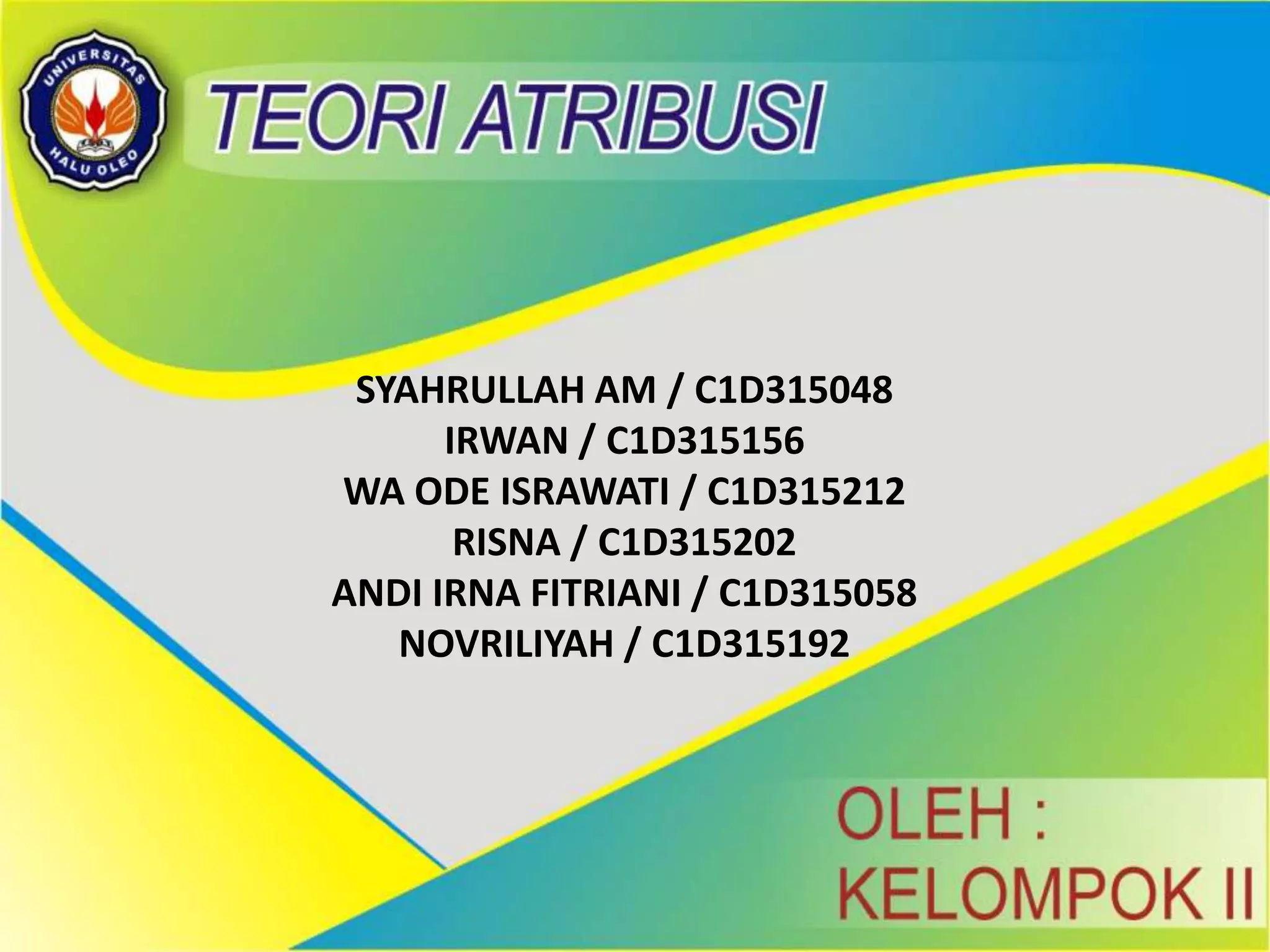 Teori Atribusi | PPTX