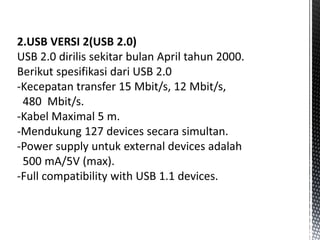 Jenis Universal Serial Bus | PPT
