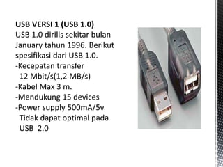 Jenis Universal Serial Bus | PPT