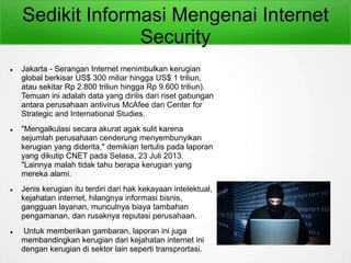web security informasi informasi mengenai internet security | PPT