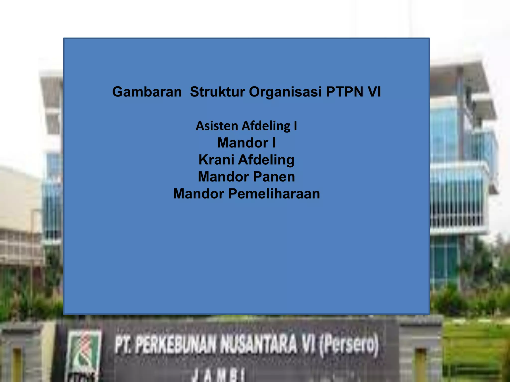 MANAJEMEN PERKEBUNAN KELAPA SAWIT | PPTX