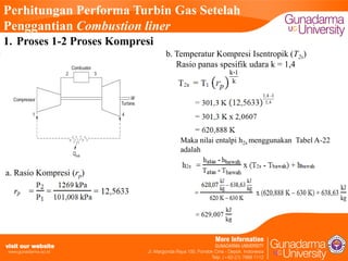 PENGARUH PENGGANTIAN COMBUSTION LINER TERHADAP PERFORMA TURBIN GAS ...