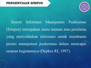Persentasi SIK (SIMPUS) | PPTX