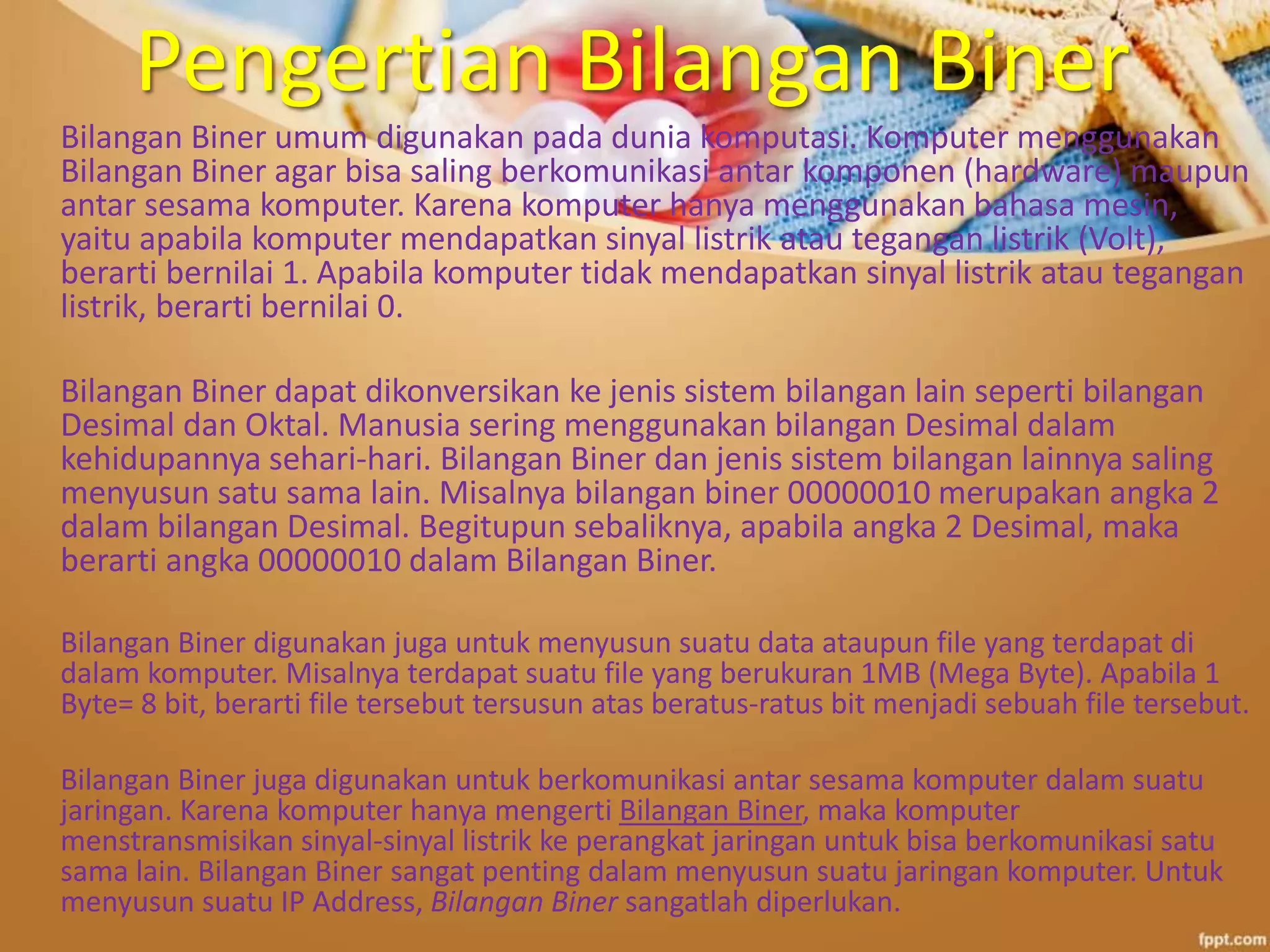 sistem bilangan biner | PPTX
