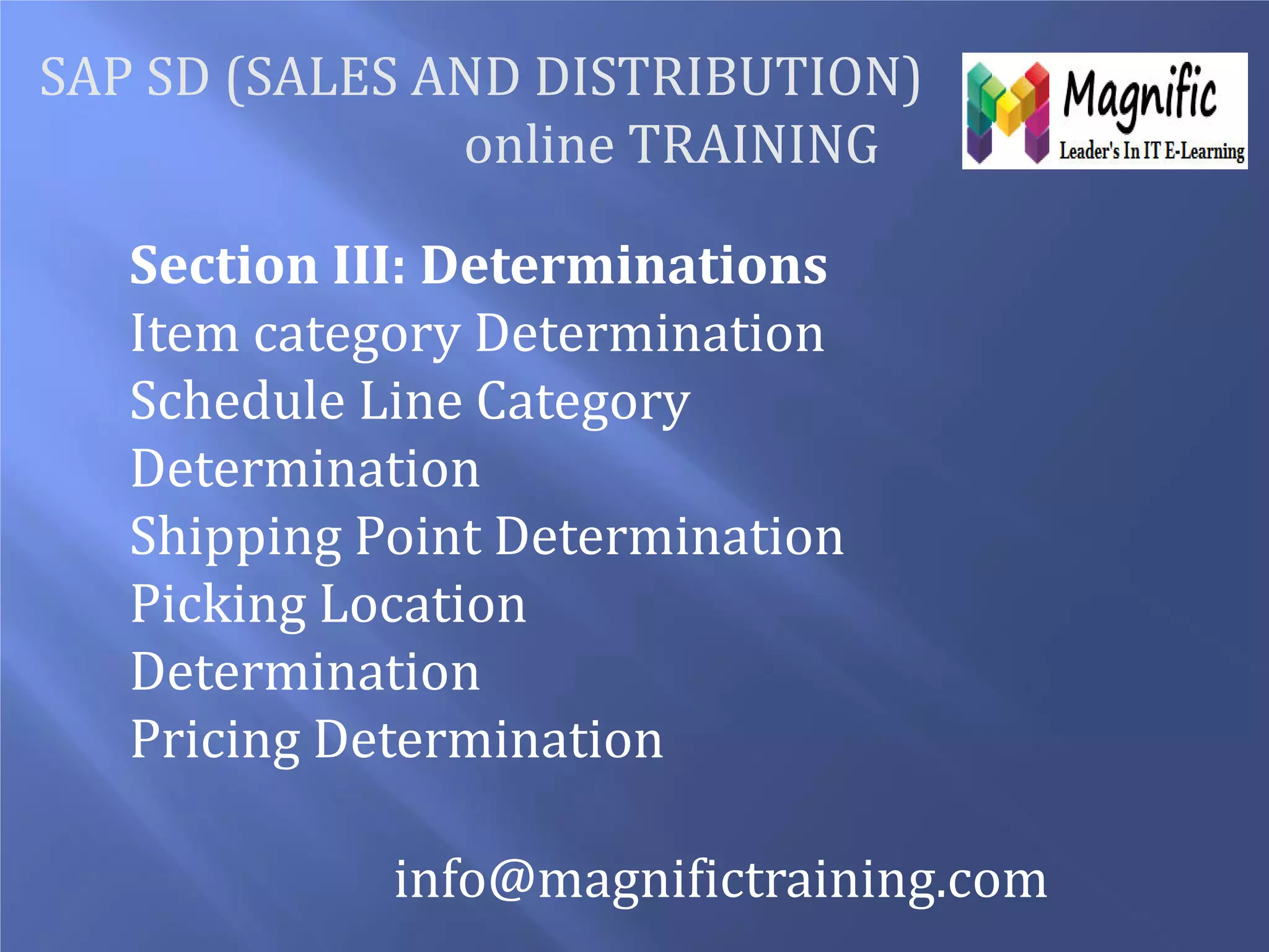 sap sales and distribution tutorial ppt | PDF