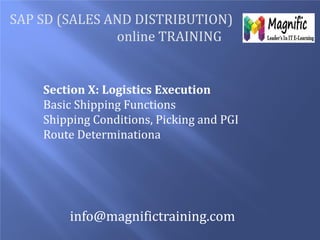 sap sales and distribution tutorial ppt | PDF