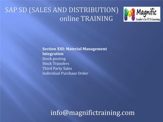 sap sales and distribution tutorial ppt | PDF