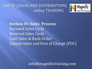 sap sales and distribution tutorial ppt | PDF