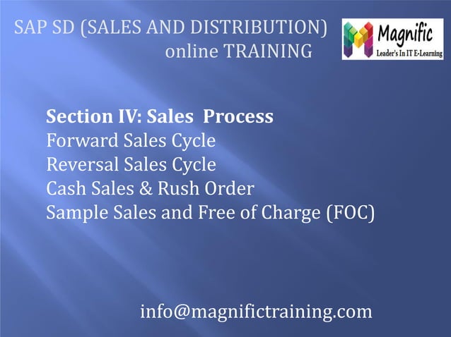 sap sales and distribution tutorial ppt | PDF | Logistics | Business