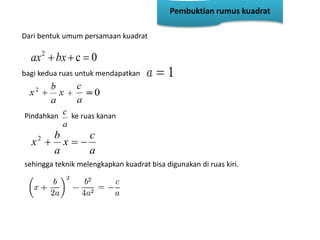 Persamaan dan Pertidaksamaan Kuadrat, Fungsi Kuadrat, dan Diskriminan ...