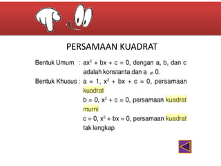 Persamaan dan Pertidaksamaan Kuadrat, Fungsi Kuadrat, dan Diskriminan ...