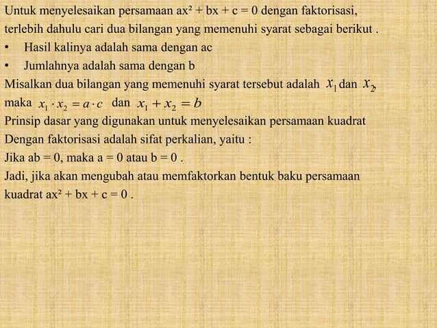 Persamaan dan Pertidaksamaan Kuadrat, Fungsi Kuadrat, dan Diskriminan ...