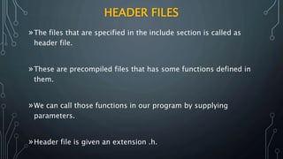 Persentation on c language | PPT