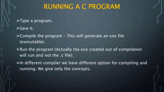 Persentation on c language | PPT