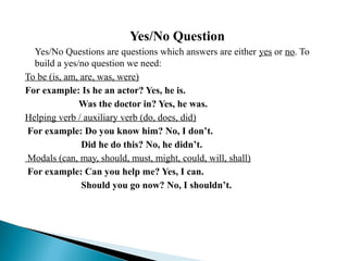 Persentation yesno question | PPT