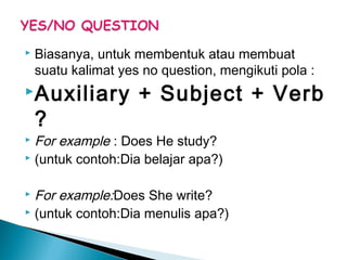 Persentation yesno question | PPT