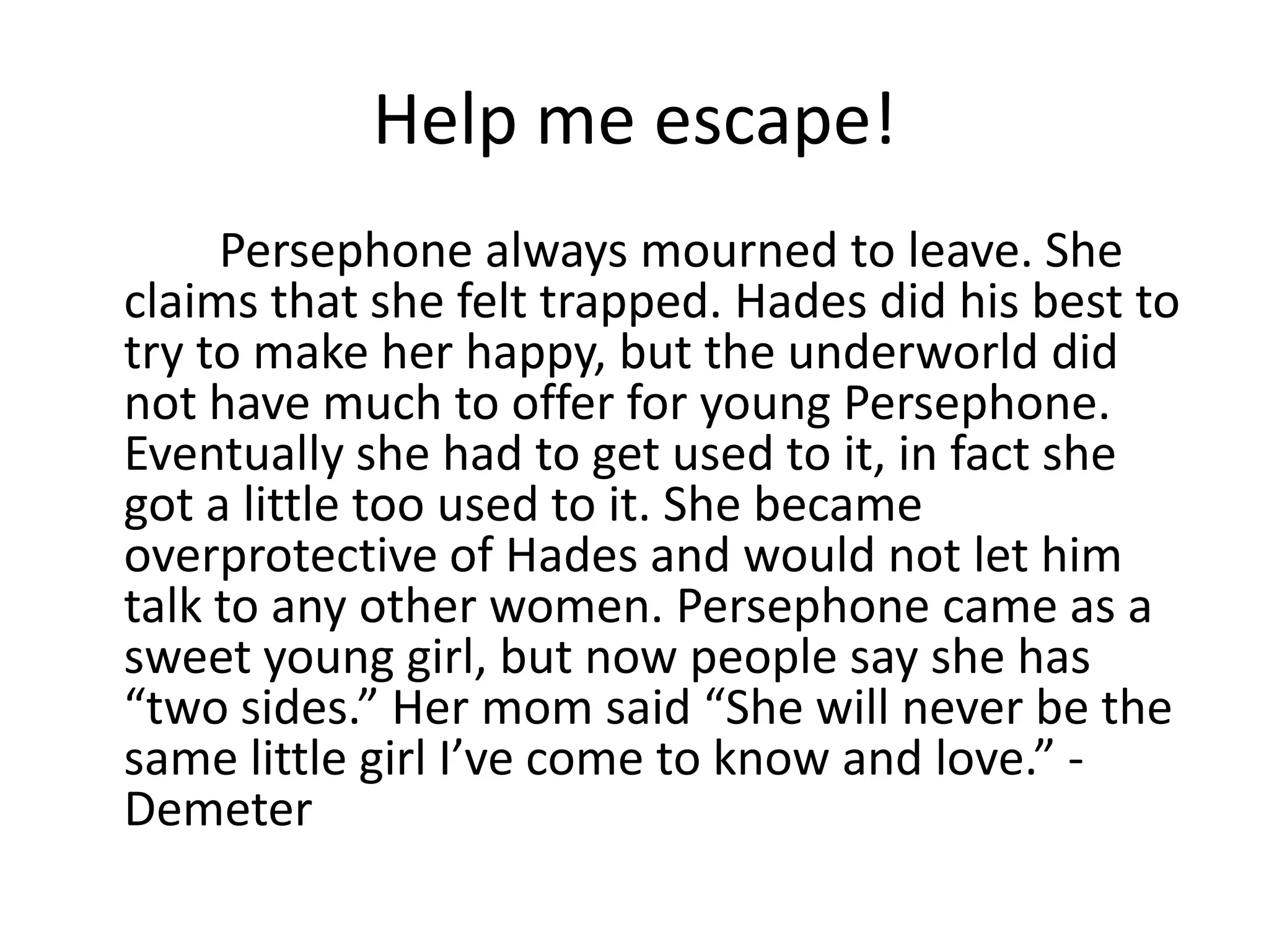 Persephone | PPTX