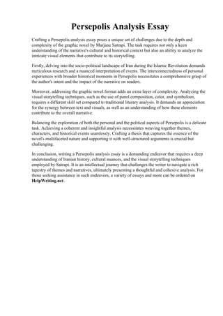 Persepolis Analysis Essay.pdf