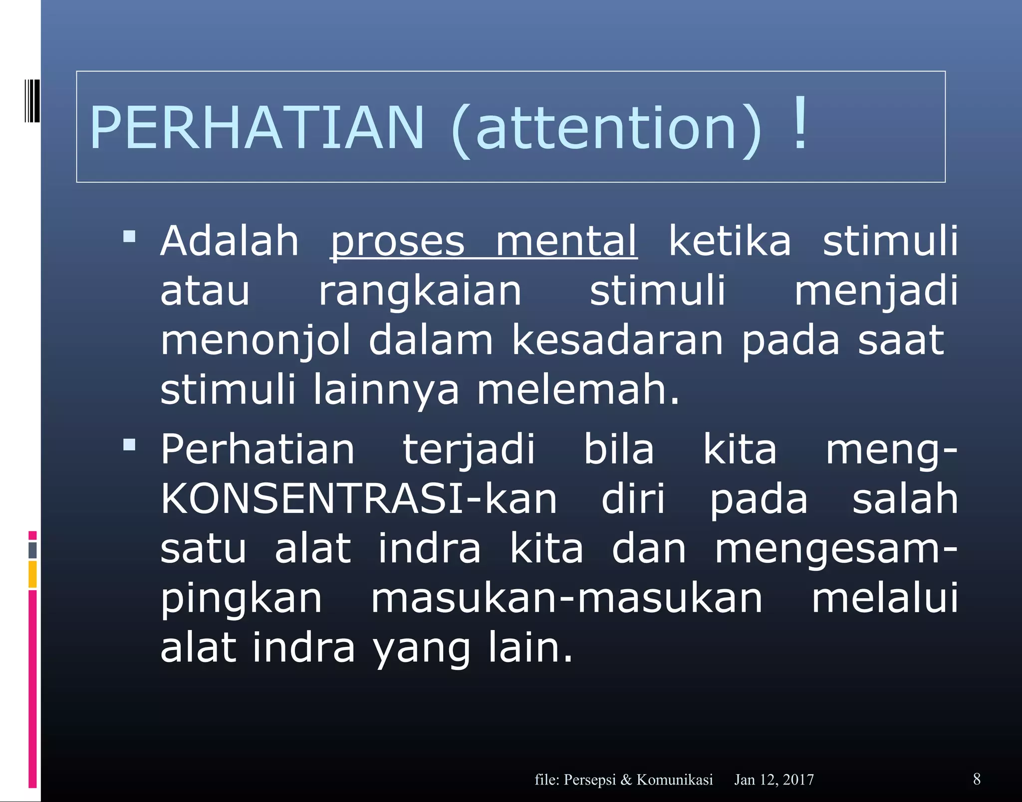 Persepsi dan komunikasi | PPT