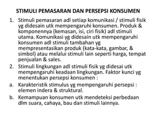 Persepsi konsumen | PPTX
